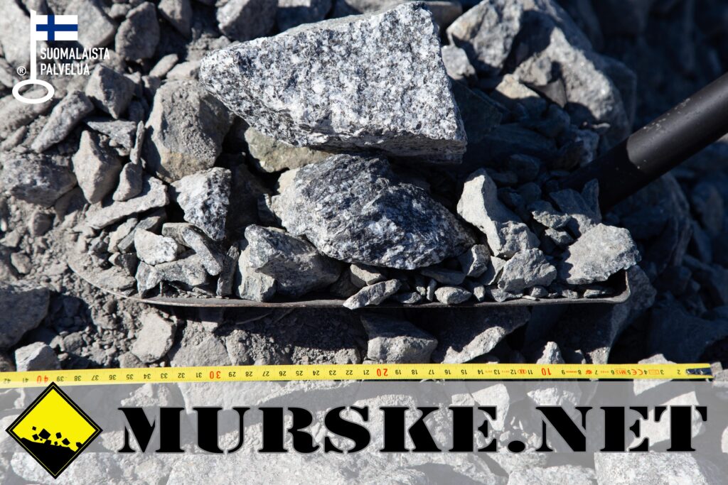 Kalliomurske 0–150 mm – kantava ja tiivistyvä pohjamestsä | Murske.net